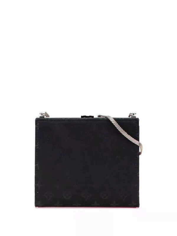 LOUIS VUITTON 2000 Monogram Satin Mini Ange Crossbody Bag