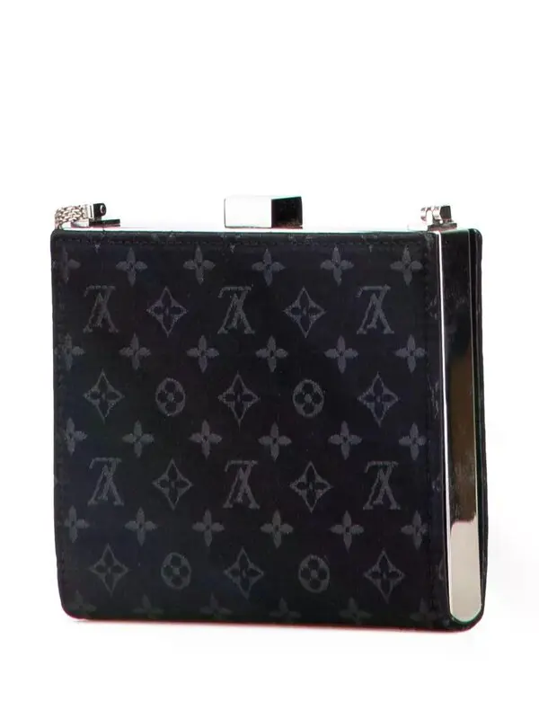 LOUIS VUITTON 2000 Monogram Satin Mini Ange Crossbody Bag
