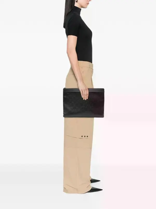 LOUIS VUITTON 2019 Monogram Shadow Discovery Pochette Clutch