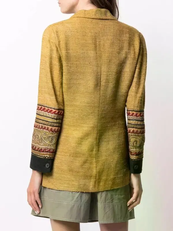 A.N.G.E.L.O. VINTAGE CULT 1990s Embroidered Cuffs Blazer