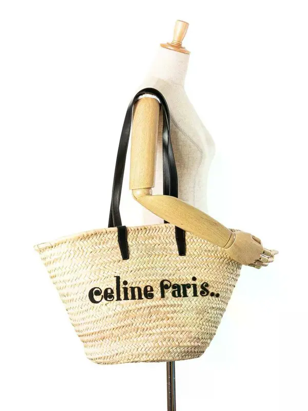 Celine Raffia Classic Panier Tote