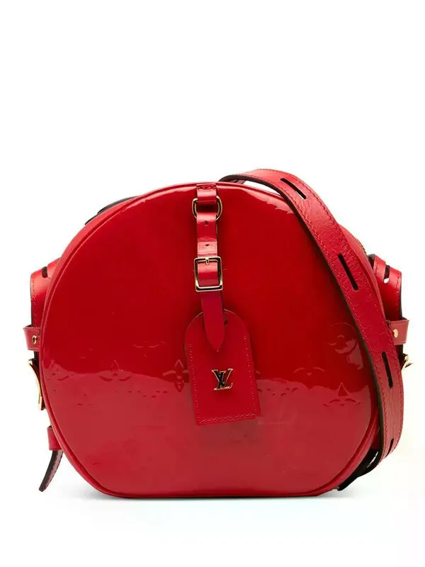 LOUIS VUITTON 2019 Monogram Vernis Boite Chapeau Souple Pm Crossbody Bag - Red