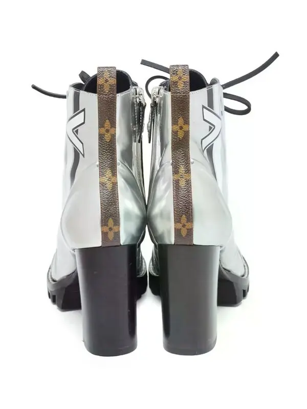 LOUIS VUITTON 120mm Leather Ankle Boots