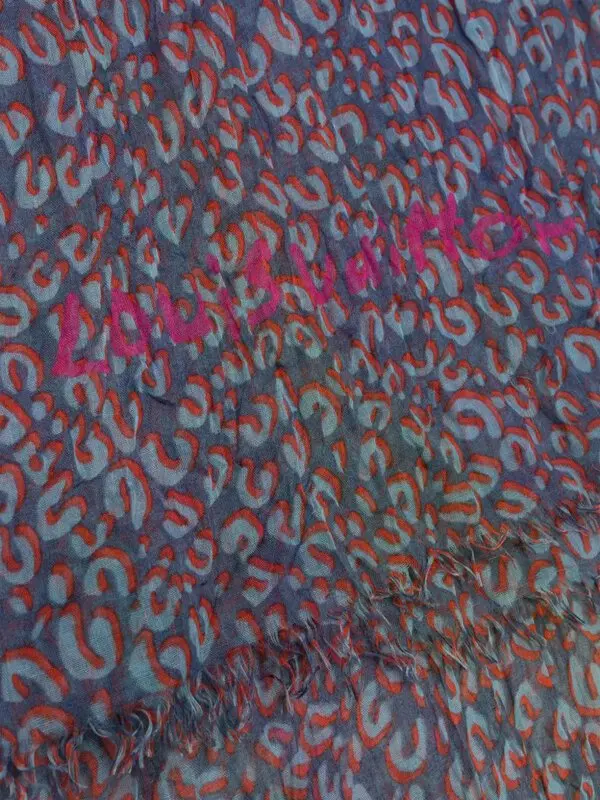 LOUIS VUITTON Cheetah Print Scarf