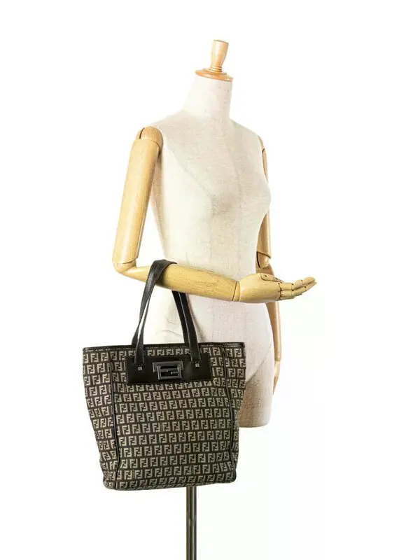 Fendi 2000-2010 Zucchino Canvas Tote Bag