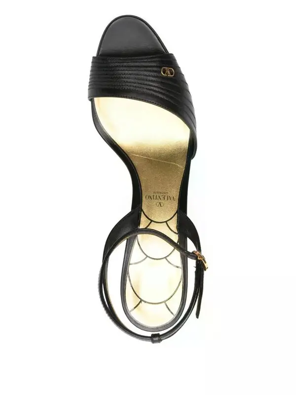 Valentino Garavani 90mm Ladycrush Sandals - Black
