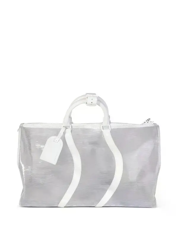 LOUIS VUITTON Keepall Bandouliere 50 Travel Bag - Neutrals