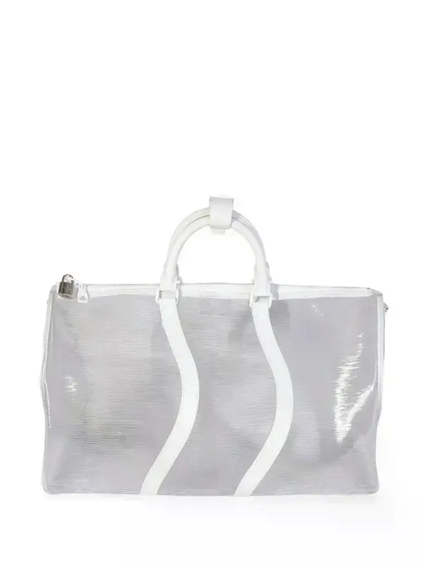 LOUIS VUITTON Keepall Bandouliere 50 Travel Bag - Neutrals