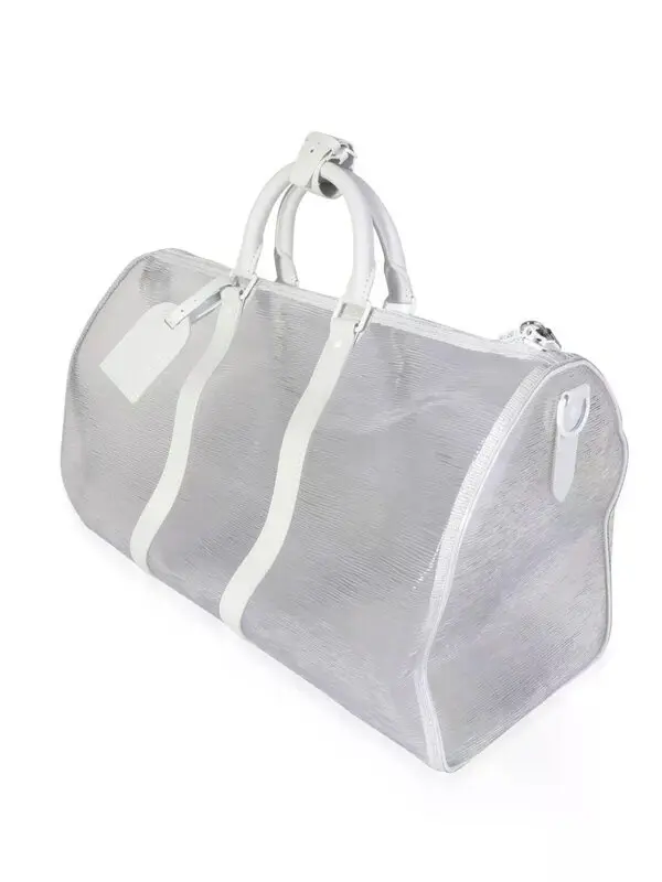 LOUIS VUITTON Keepall Bandouliere 50 Travel Bag - Neutrals