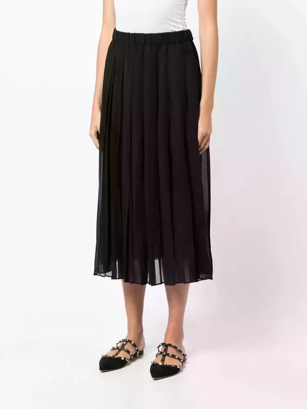 Gucci Sheer Gathered Midi Skirt