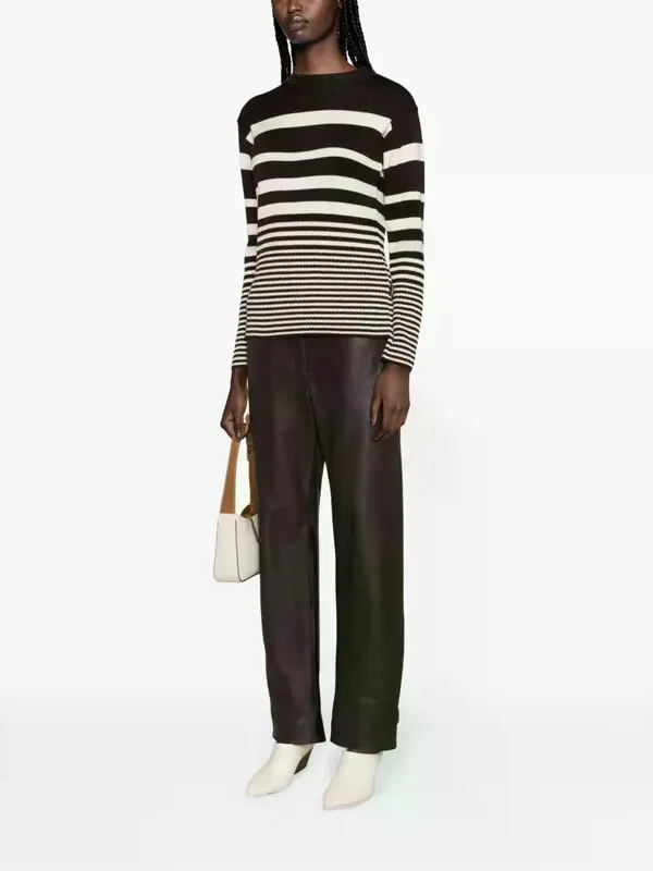 Gianfranco Ferre 2000s Striped Virgin Wool Jumper