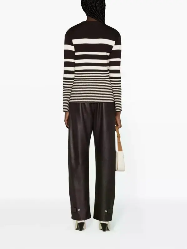 Gianfranco Ferre 2000s Striped Virgin Wool Jumper