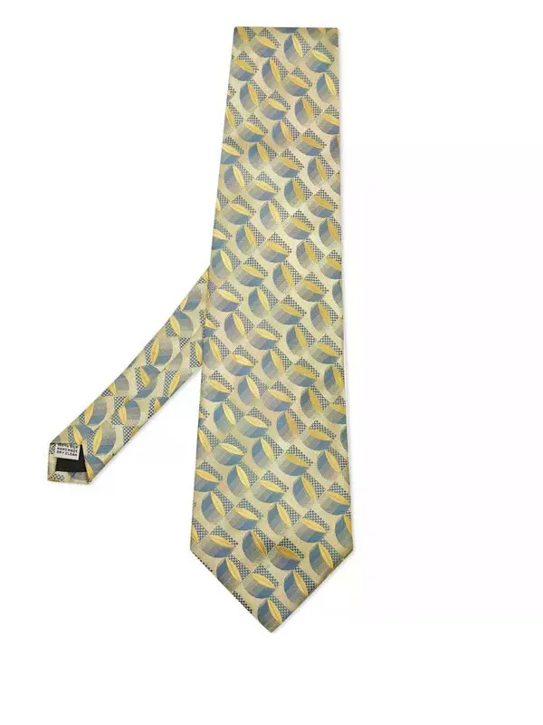 Gianfranco Ferre Geometric-pattern Tie - Yellow