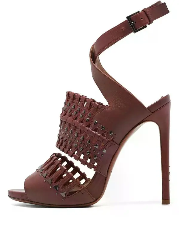 Alaïa Laser-cut Ankle Strap Sandals