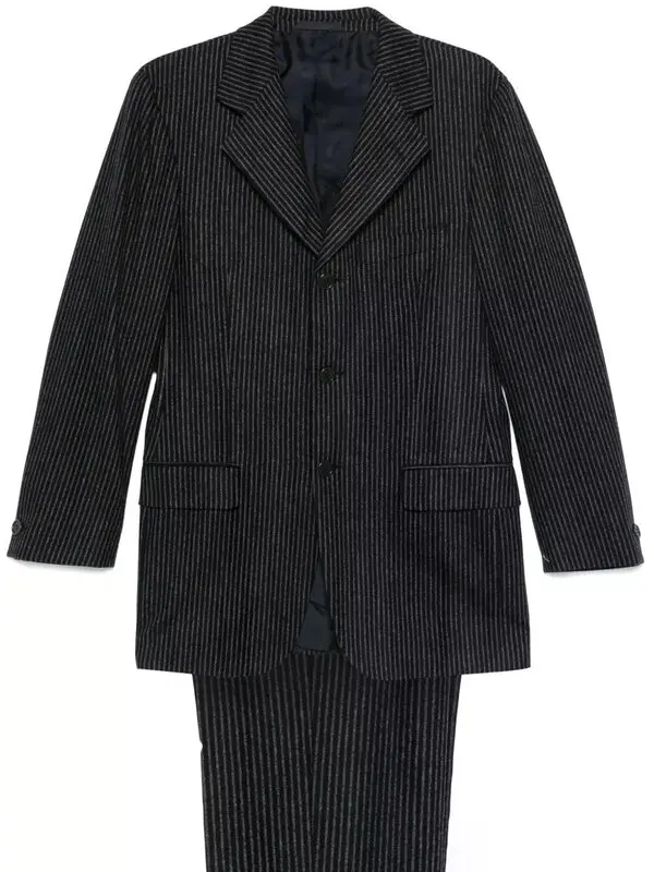 ROMEO GIGLI 1990s Striped Suit - Blue