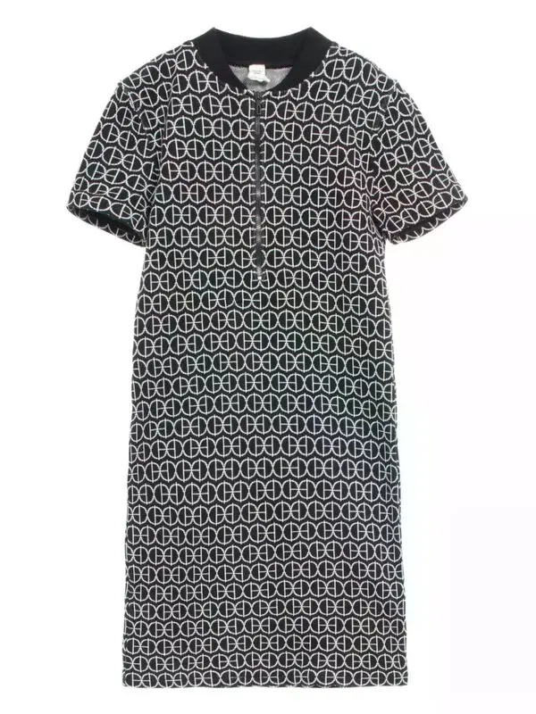 Hermès 2010s Patterned Half-zip Dress