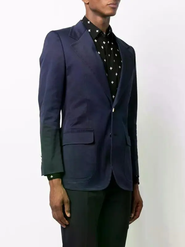 Saint Laurent Notched Lapels Single-breasted Blazer