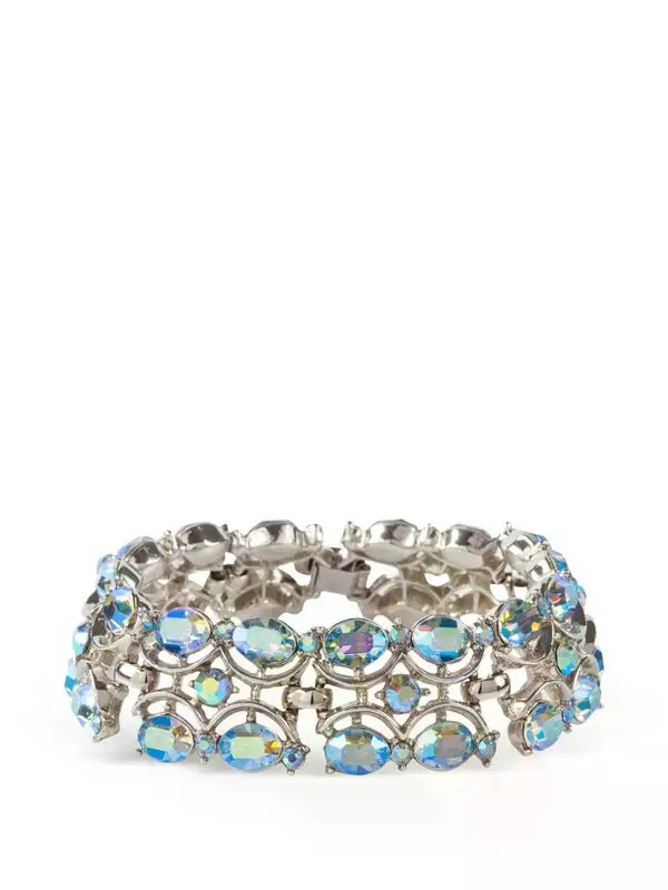 TRIFARI 1950's Aurora Borealis Bracelet - Silver