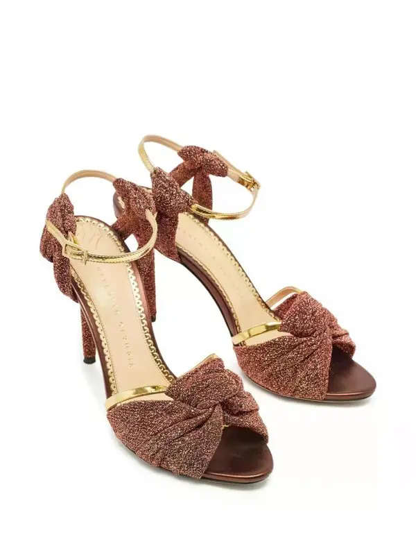 CHARLOTTE OLYMPIA 100mm Twisted Lurex Sandals