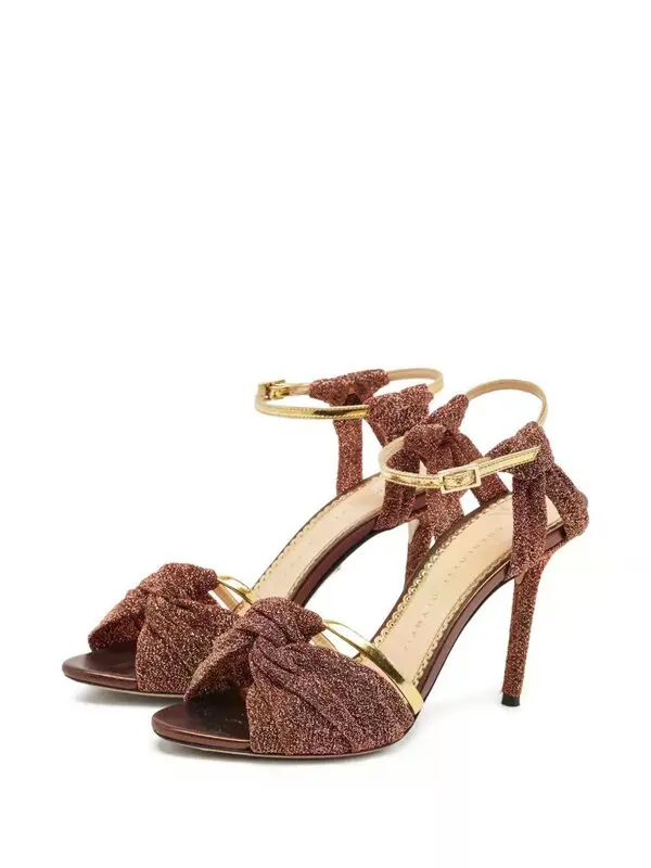 CHARLOTTE OLYMPIA 100mm Twisted Lurex Sandals