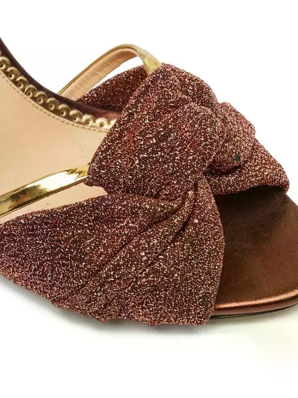 CHARLOTTE OLYMPIA 100mm Twisted Lurex Sandals