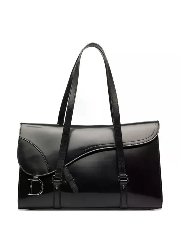 Dior 2003 Patent Flap Saddle Bag