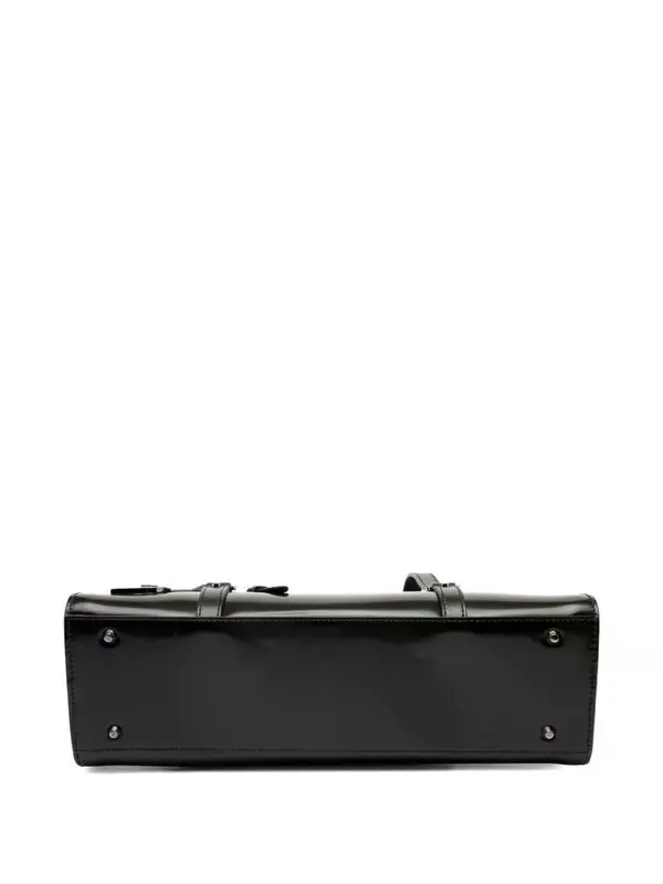 Dior 2003 Patent Flap Saddle Bag