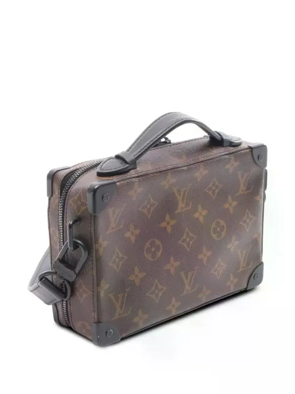 LOUIS VUITTON Monogram Macassar Handle Soft Trunk Satchel
