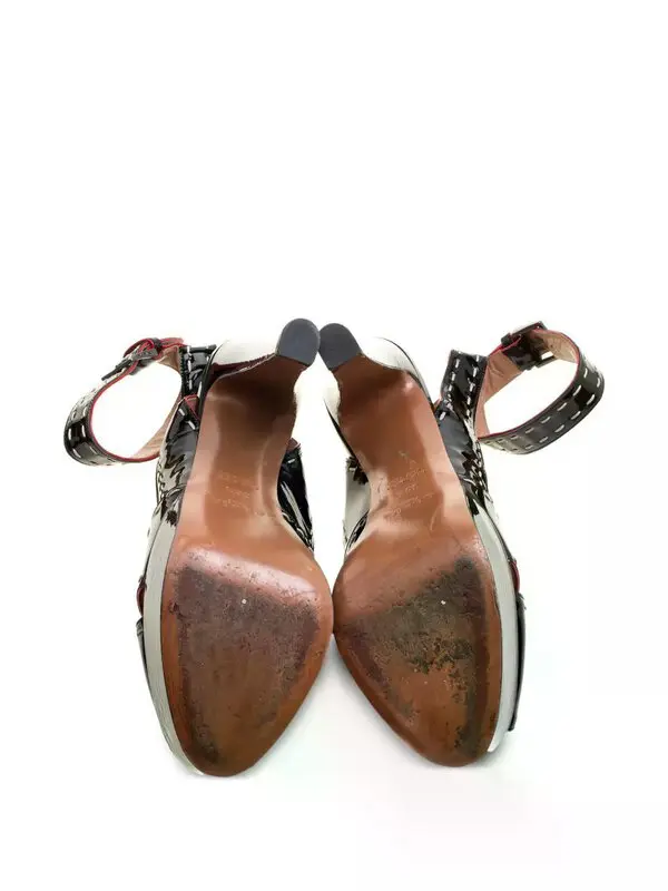 Alaïa 130mm Patent-finish Heeled Sandals