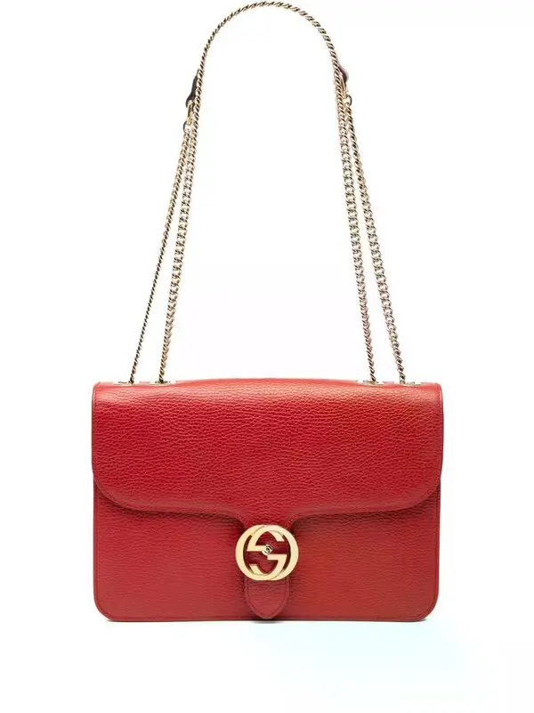 Gucci Interlocking G Crossbody Bag - Red