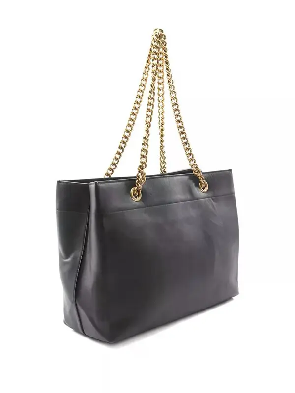Balenciaga 2010s Chain Leather Shoulder Bag - Black
