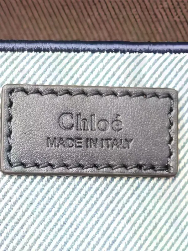 Chloé Embroidered Tote Bag - Grey