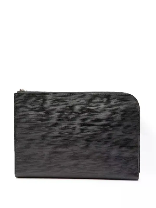 LOUIS VUITTON Epi Pochette Jour Pm Clutch Bag - Black