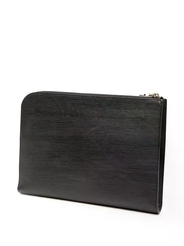 LOUIS VUITTON Epi Pochette Jour Pm Clutch Bag - Black