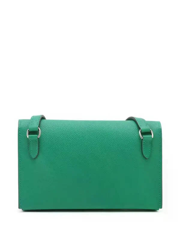 Hermès Hermesnap Wallet On Strap Crossbody Bag - Green