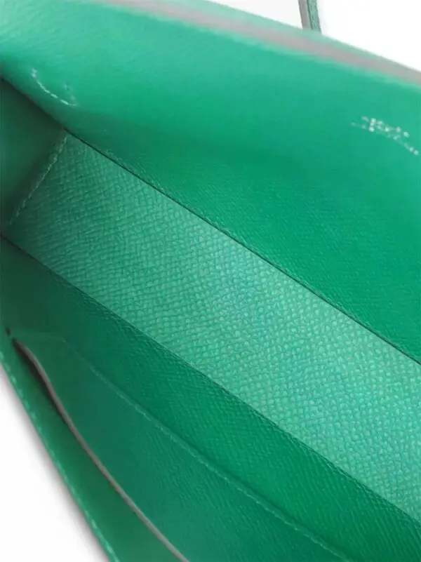 Hermès Hermesnap Wallet On Strap Crossbody Bag - Green