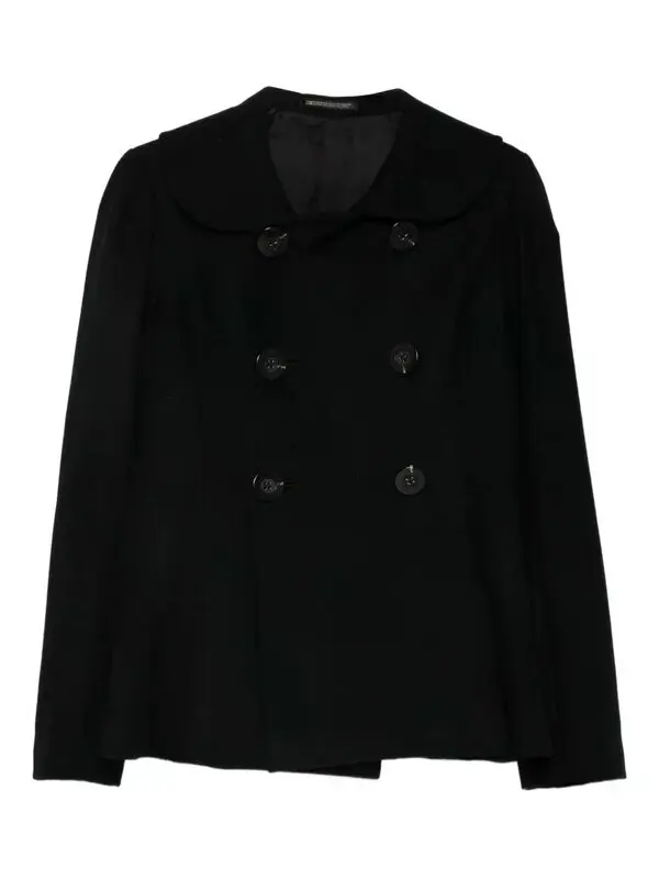 Yohji Yamamoto 2000s Double-breasted Wool-blend Jacket