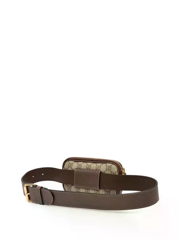 Gucci Gg Supreme Ophidia Belt Bag - Brown