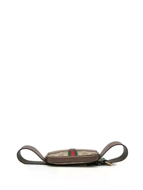 Gucci Gg Supreme Ophidia Belt Bag - Brown