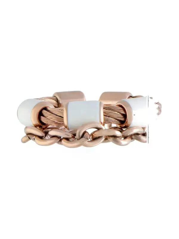 CHARRIOL Stainless Steel Chain-link Ring - Pink