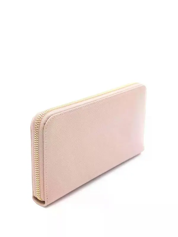 Prada 2013-2025 Saffiano Triangle Logo Wallet Long Wallets - Brown