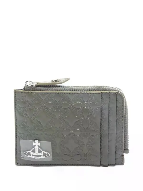 VIVIENNE WESTWOOD Orb Leather Cardcase - Grey