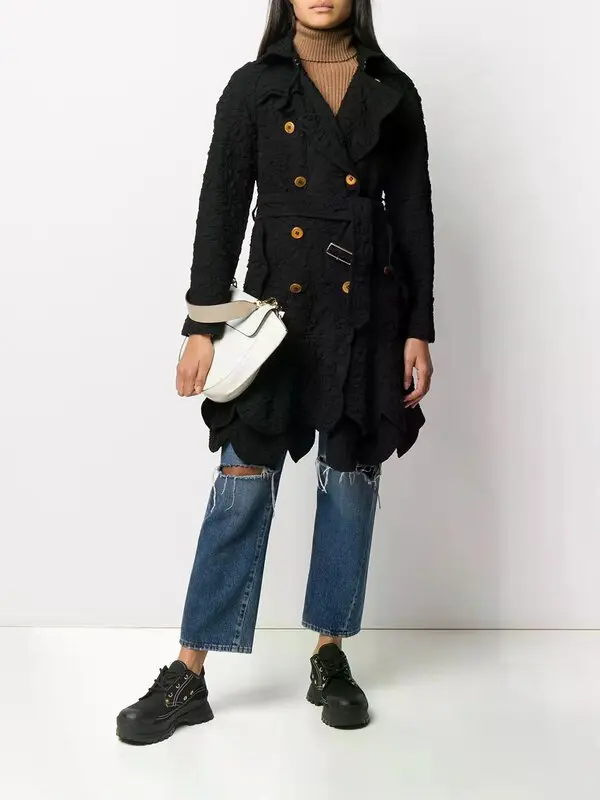 Comme Des Garçons 2000s Quilted Double-breasted Coat