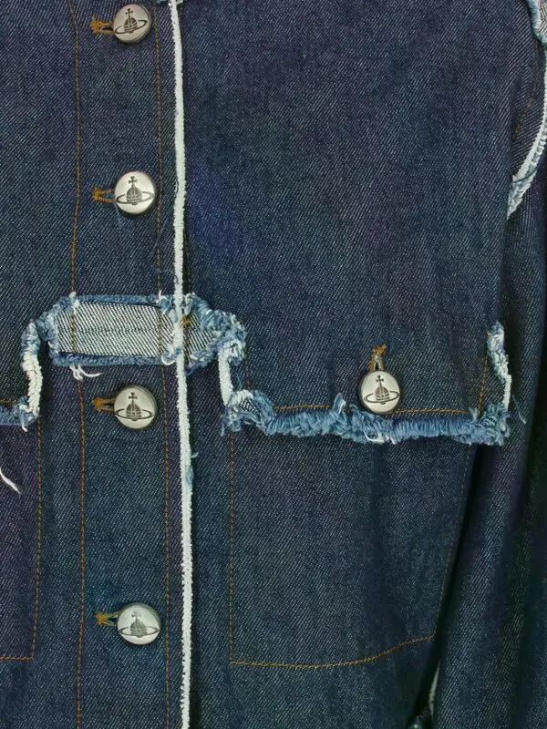 VIVIENNE WESTWOOD 2000s Distressed Denim Jacket