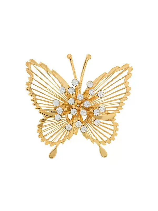 MONET 1980s Butterfly Brooch - Gold