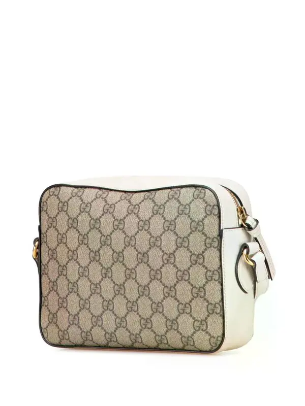 Gucci Gg Supreme Horsebit 1955 Crossbody Bag - Brown