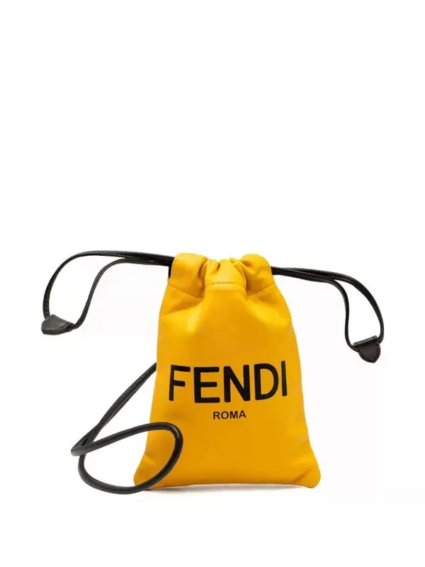 Fendi 2000-2010 Mini Nappa Drawstring Pouch