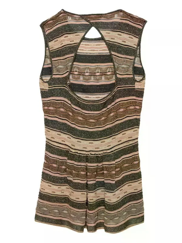 Missoni 2023 Striped Open Back Dress