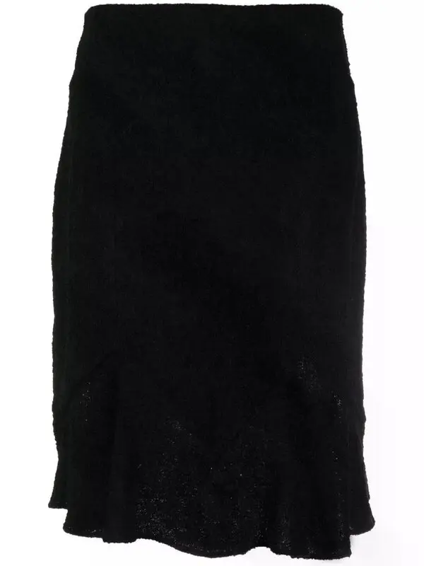 Dior 1990s Flared-hem Knitted Skirt