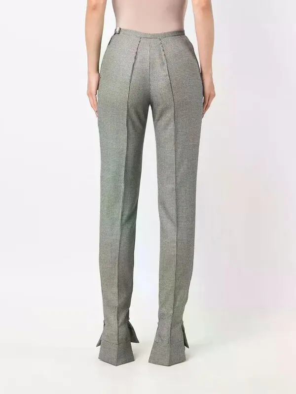 Gianfranco Ferre 1990s Houndstooth High-waisted Trousers